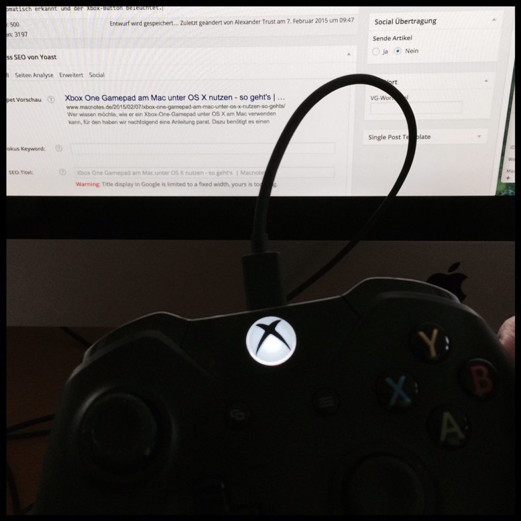 Xbox One Gamepad am Mac unter OS X nutzen - so geht's - Macnotes.de
