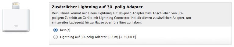 iPhone 5: 30-Pin-Adapter liegt bei - Macnotes.de